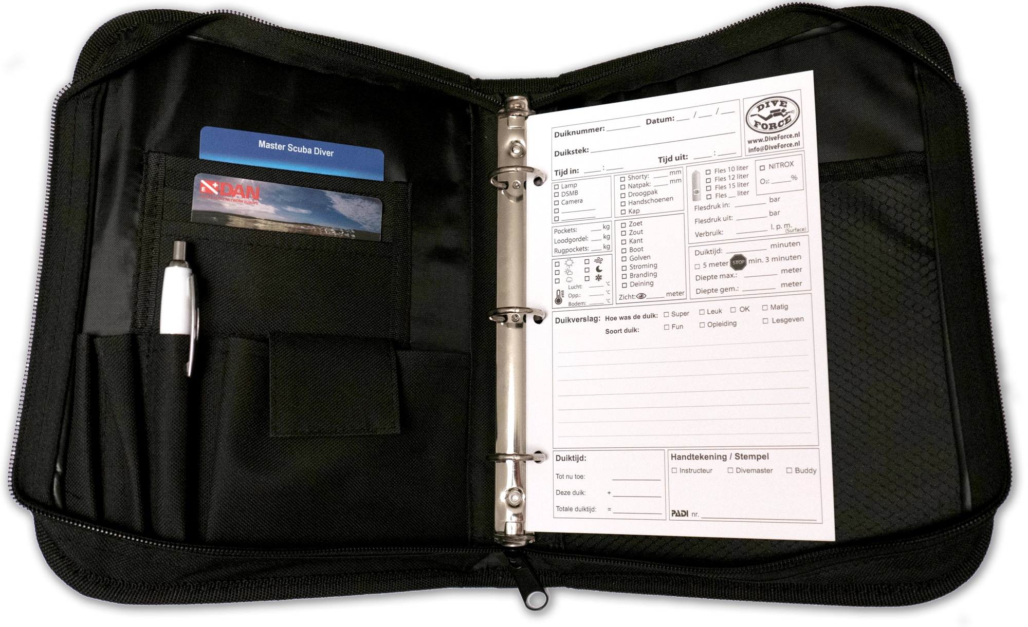 DiveForce logboek